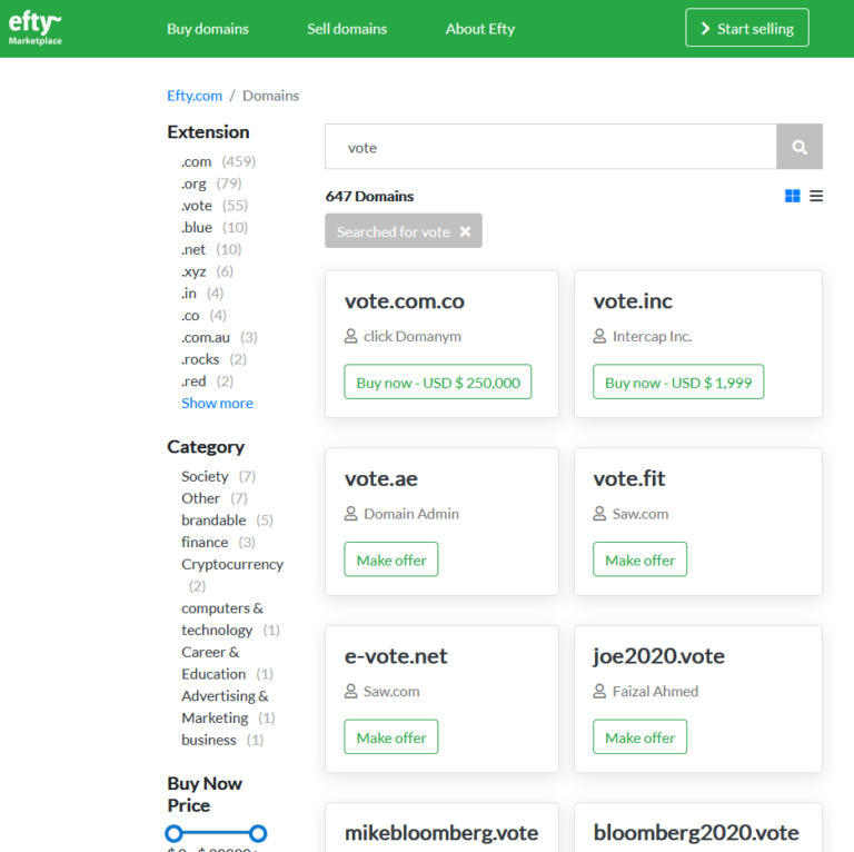Efty launches new domain marketplace - OnlineDomain.com